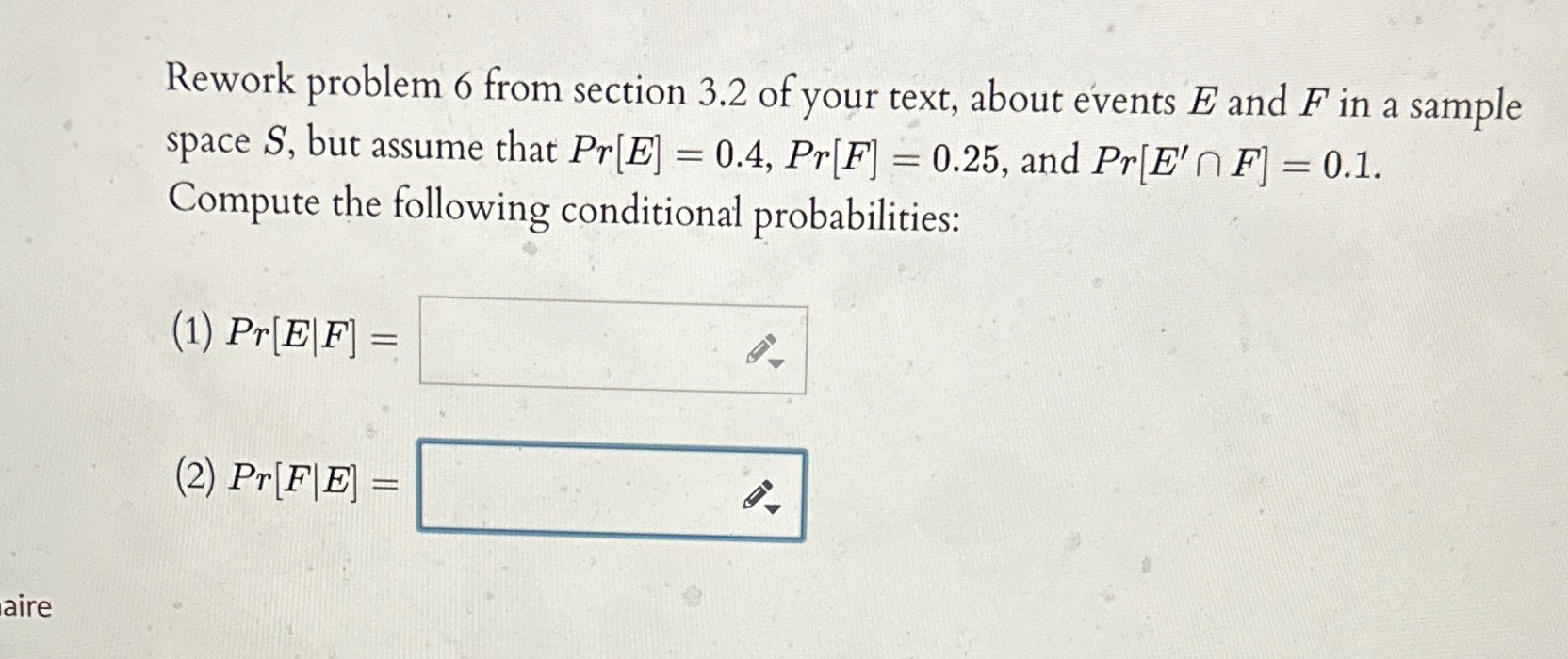 Solved Rework problem 6 ﻿from section 3.2 ﻿of your text, | Chegg.com