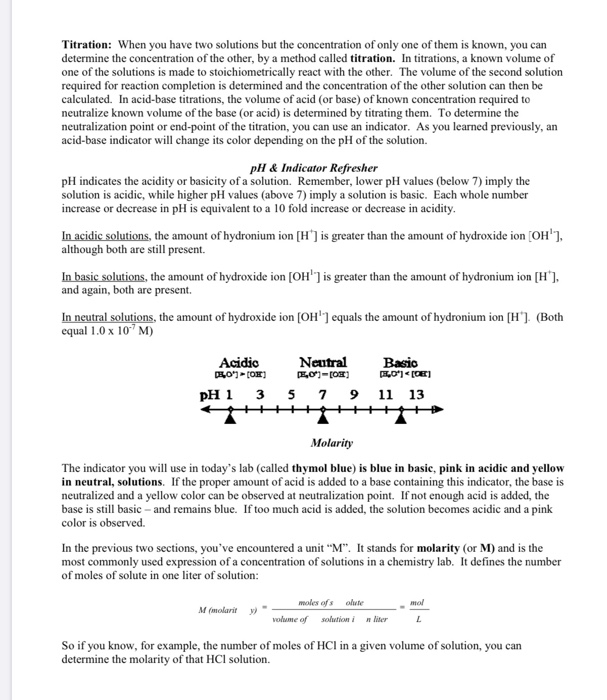 Experiment: Acids, Bases and Buffers Name Date Lab | Chegg.com