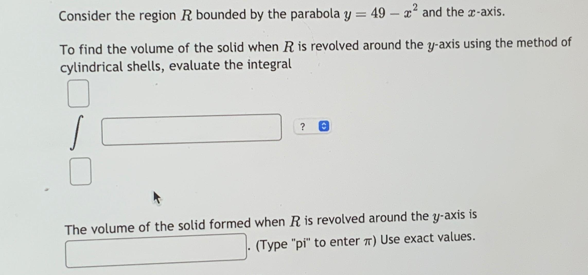 Solved Consider the region R bounded by the parabola | Chegg.com
