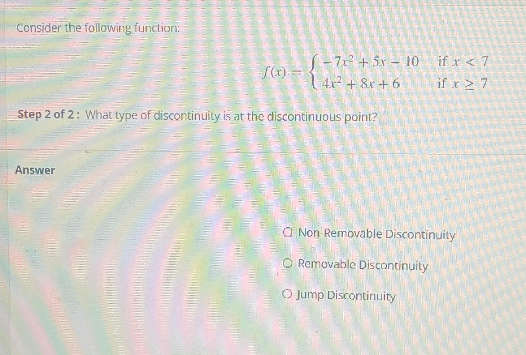 Solved Consider the following | Chegg.com