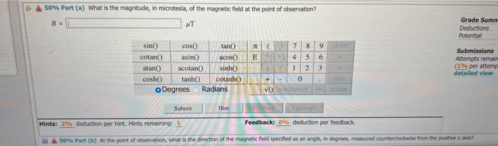 Solved (17\%) Problem 3: A very long and straight wire | Chegg.com