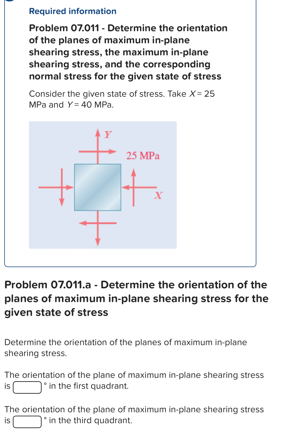 Solved Required informationProblem 07.011 - ﻿Determine the | Chegg.com