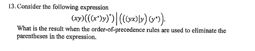 Solved Consider the following | Chegg.com