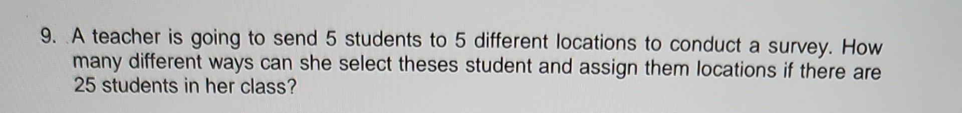 Solved 6. How many ways can a person select 3 pairs of | Chegg.com