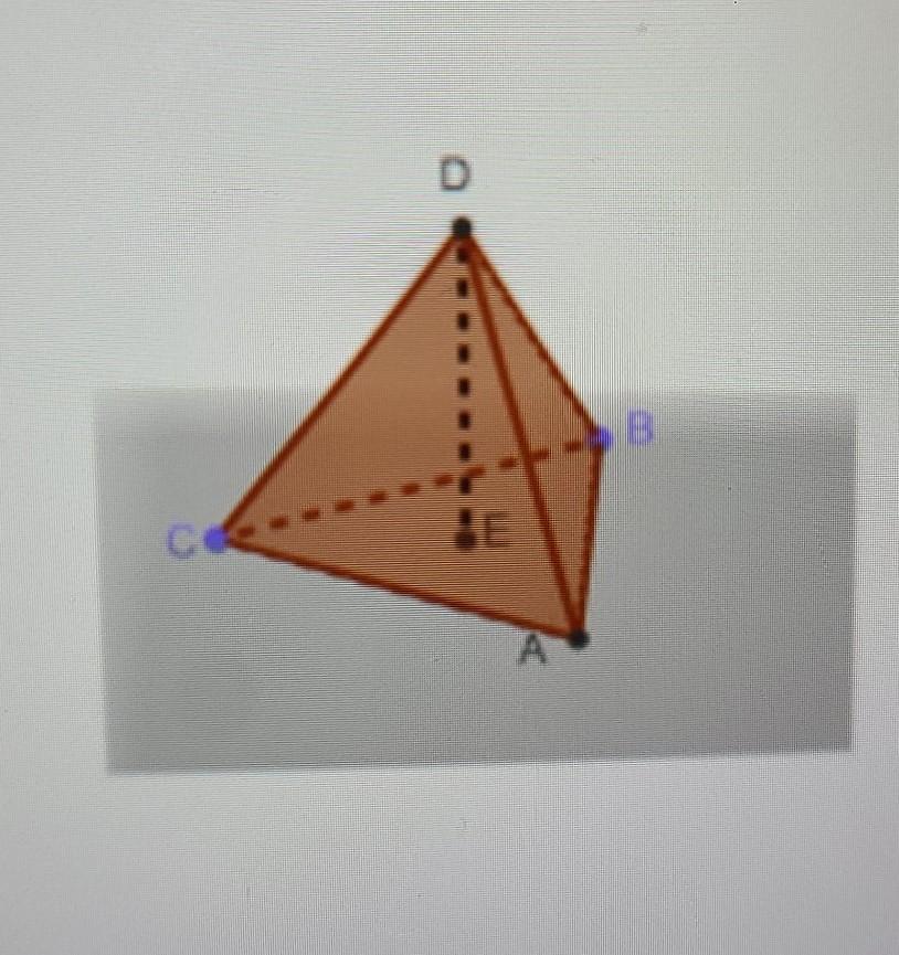 Solved A regular tetrahedron is a triangular pyramid with | Chegg.com
