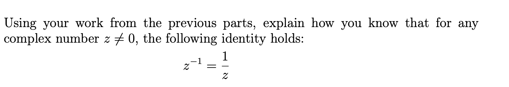 Solved Using your work from the previous parts, explain how | Chegg.com Solved Using your work from the previous parts, explain how | Chegg.com
