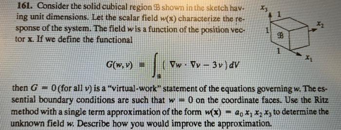 161. Consider the solid cubical region 9 shown in the | Chegg.com