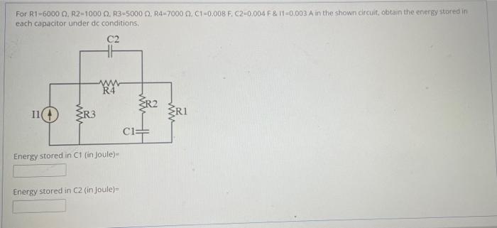 Solved For R1-6000 , R2-1000 . R3-5000, R47000 C1-0.008 F. | Chegg.com