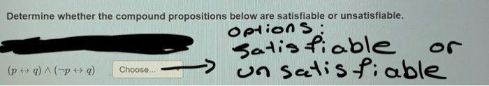 Solved Determine whether the compound propositions below are | Chegg.com