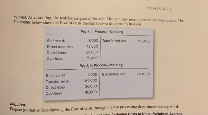 Solved EXERCISE 5-7 Process Costing Journal Entries L05-1 | Chegg.com