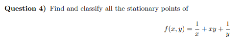 Solved Question 4) ﻿Find and classify all the stationary | Chegg.com
