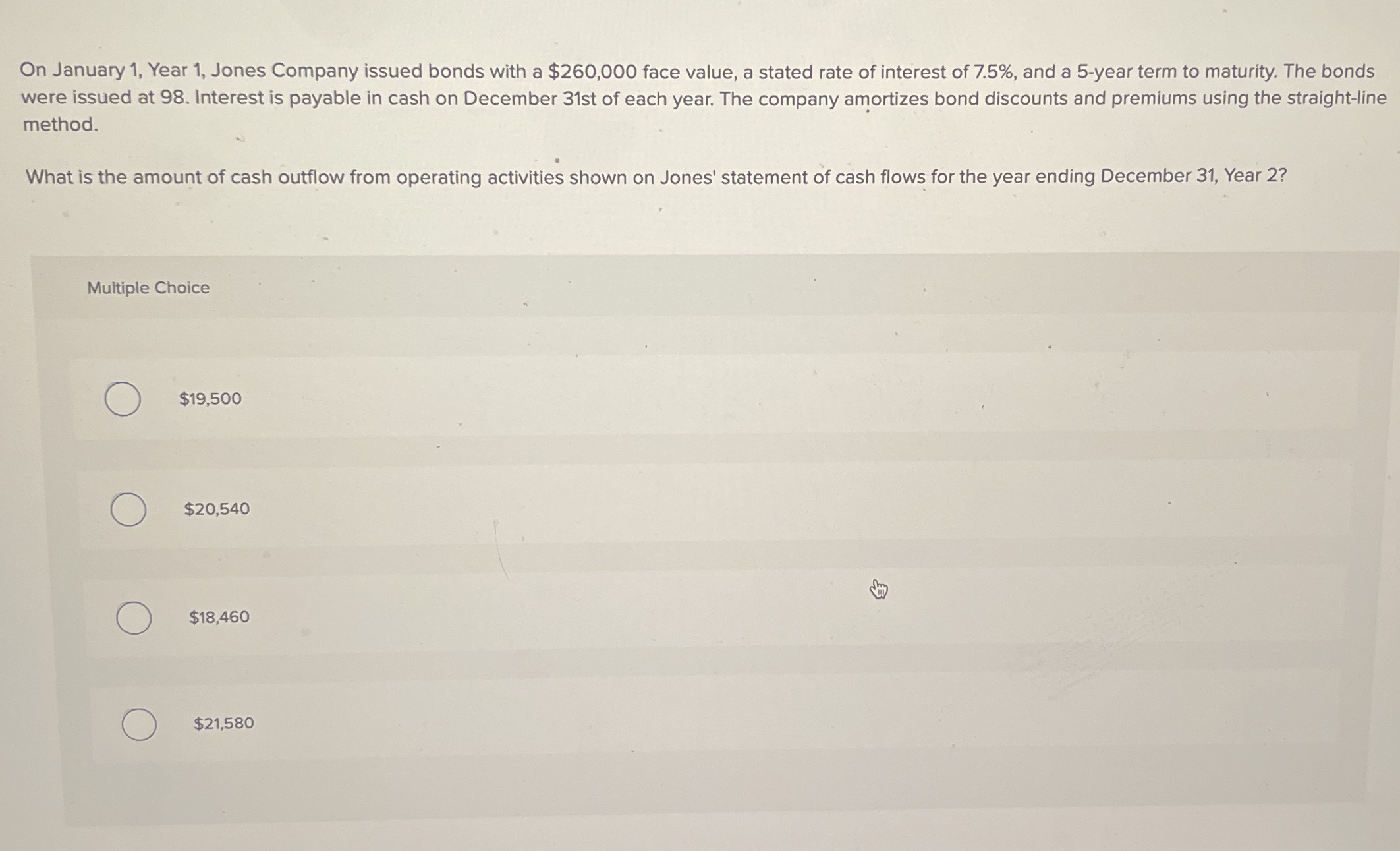 Solved On January 1, ﻿Year 1, ﻿Jones Company issued bonds | Chegg.com