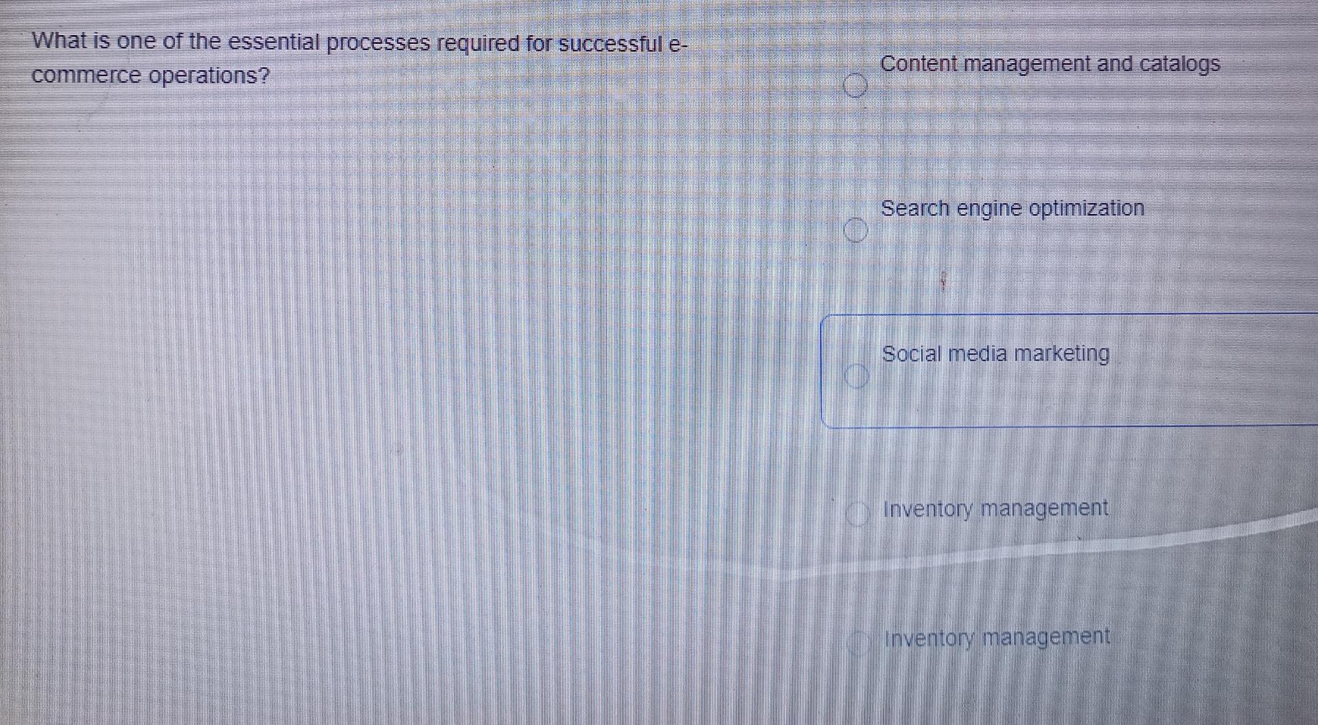 Solved What is one of the essential processes required for | Chegg.com