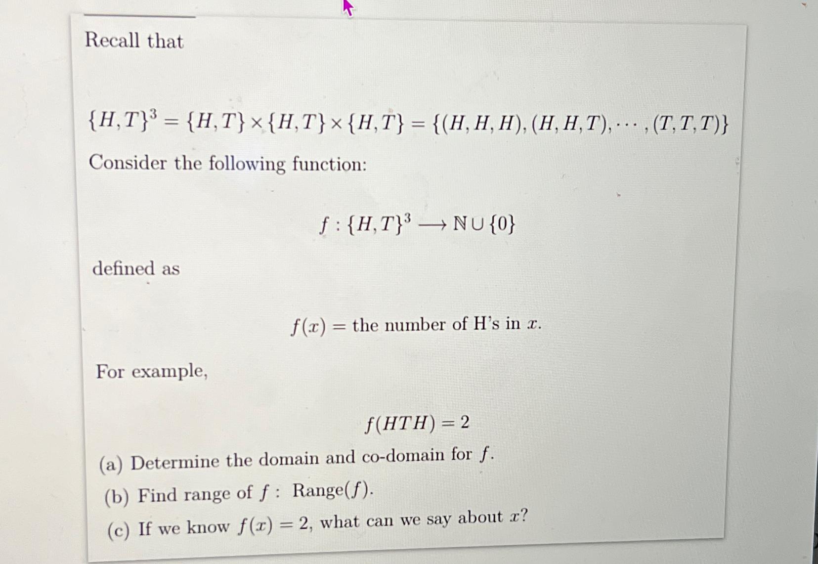 Solved Recall | Chegg.com
