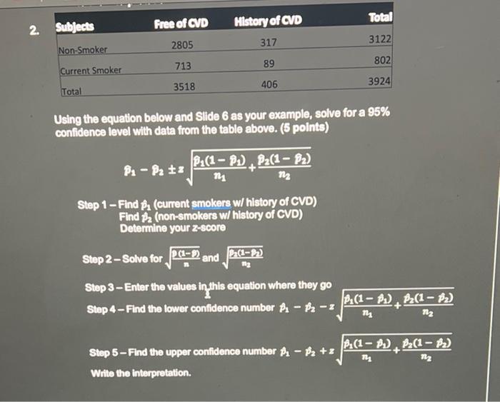 Solved Using the equation below and Slide 6 as your example, | Chegg.com
