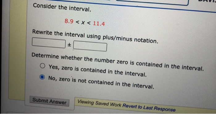 Solved Consider the interval. 8.9