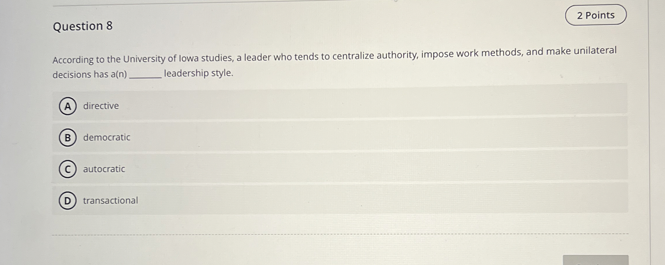 Solved Question 82 ﻿PointsAccording to the University of | Chegg.com