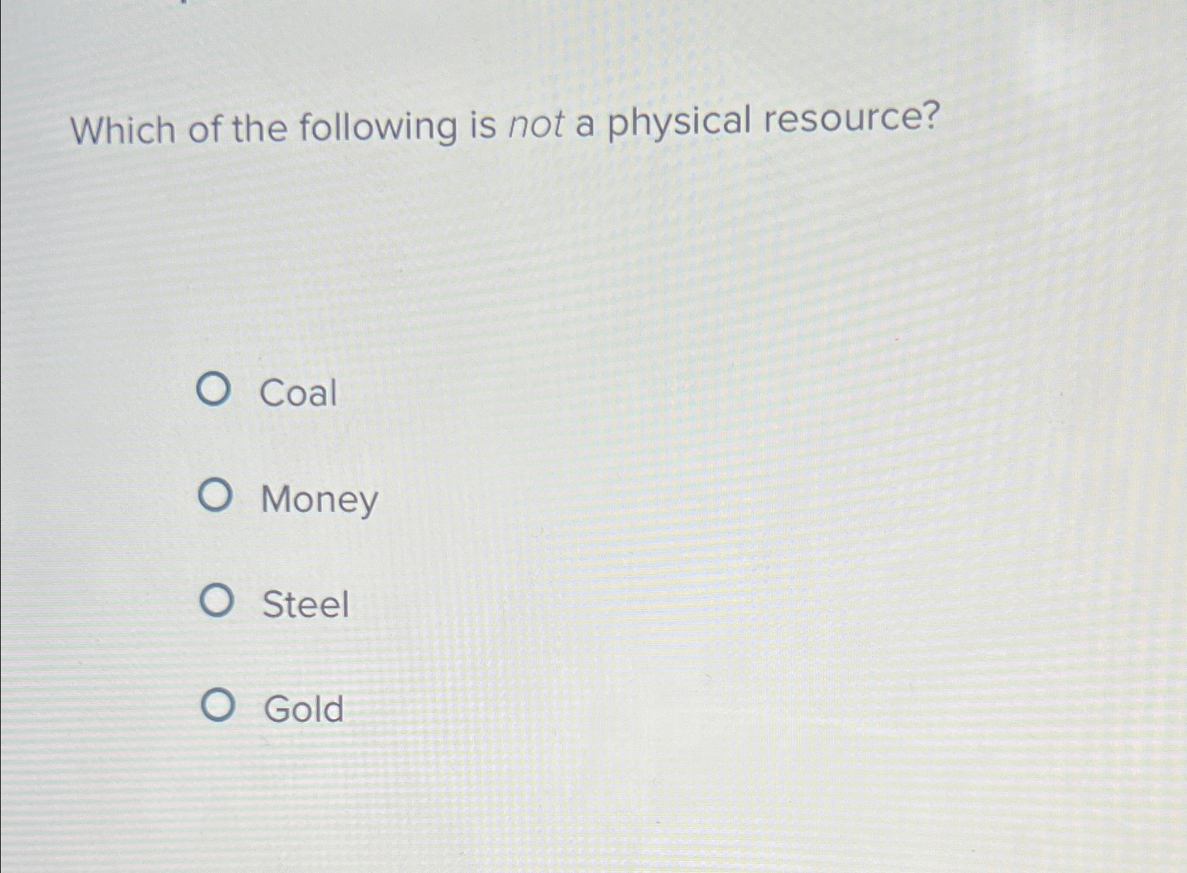 Solved Which of the following is not a physical | Chegg.com