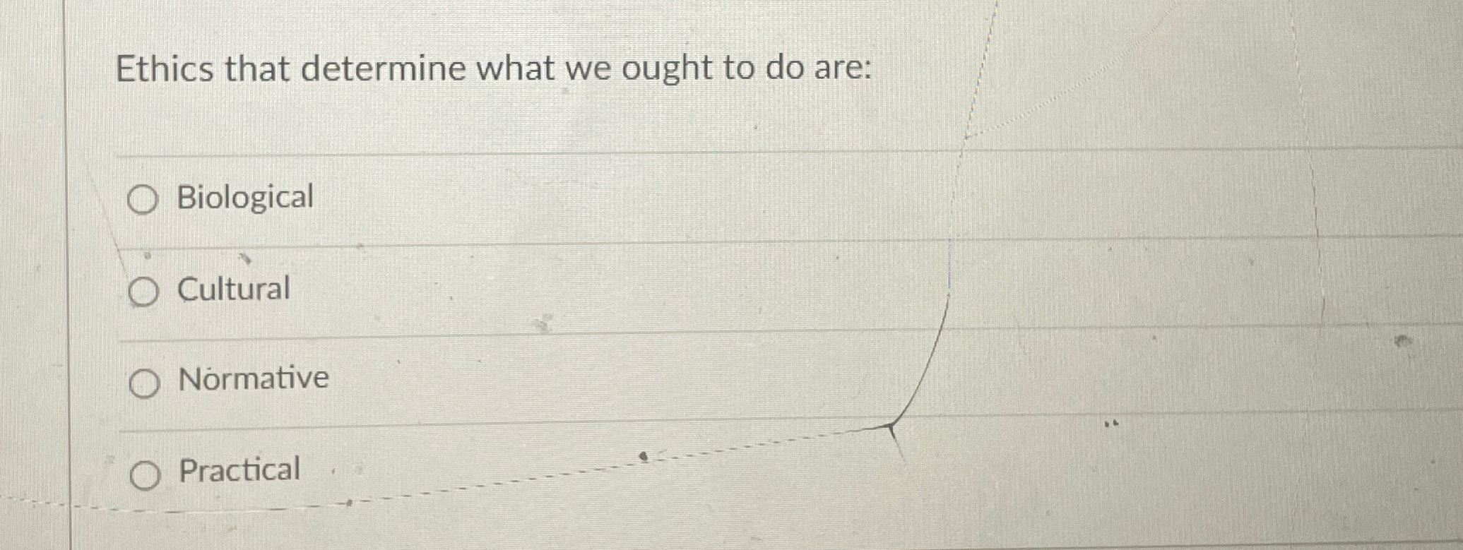 Solved Ethics that determine what we ought to do | Chegg.com