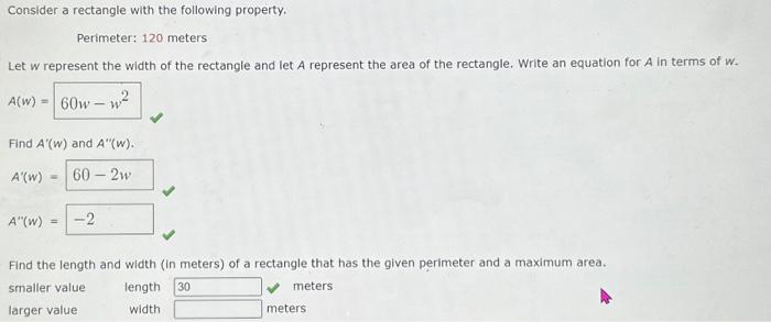 Solved Consider a rectangle with the following property. | Chegg.com