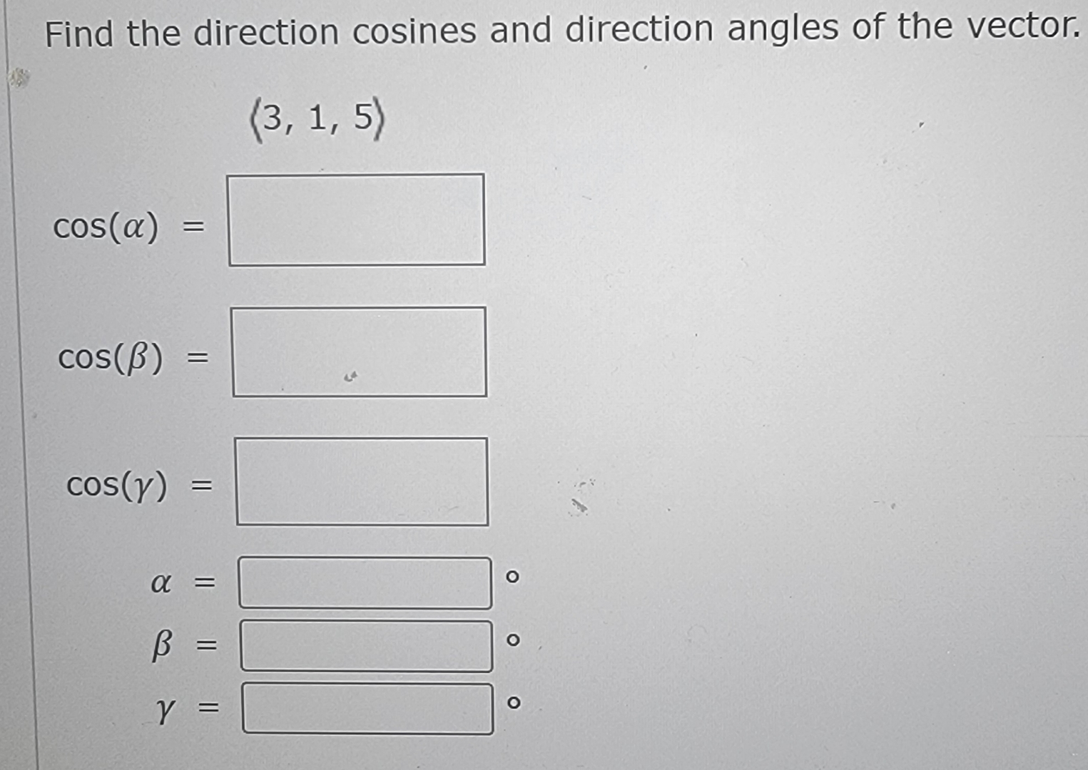 Solved Find the direction cosines and direction angles of | Chegg.com