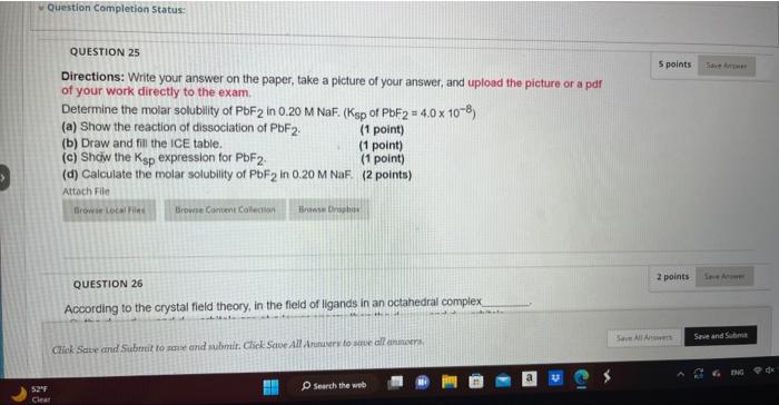 Solved Directions: Write your answer on the paper, take a | Chegg.com