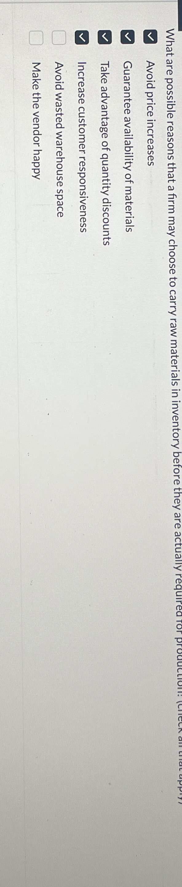 Solved What are possible reasons that a firm may choose to | Chegg.com