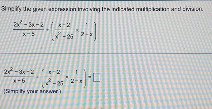 Solved Simplify the given expression involving the indicated | Chegg.com