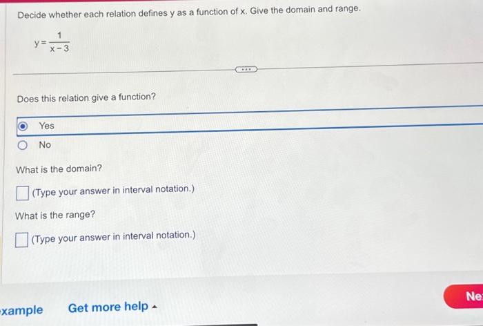 Solved Decide whether each relation defines y as a function | Chegg.com