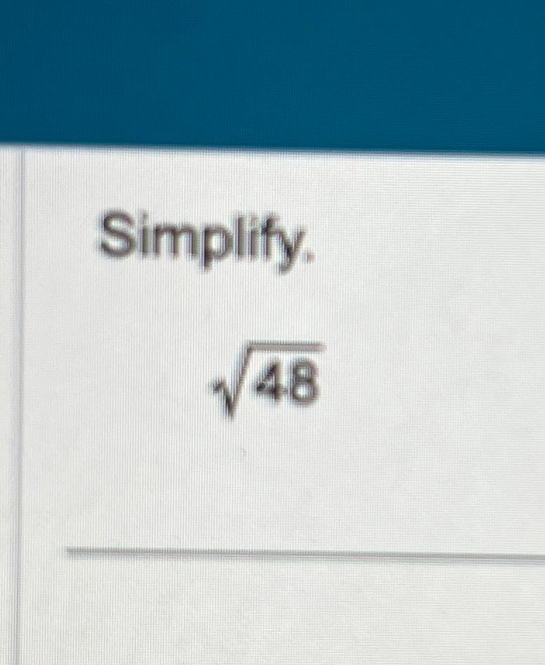 Solved Simplify.482 | Chegg.com
