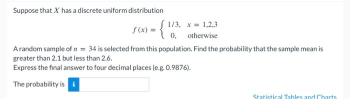 Solved Suppose that X has a discrete uniform distribution | Chegg.com