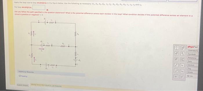 Solved Apply the loop rule to loop abcdefghija in the figure | Chegg.com