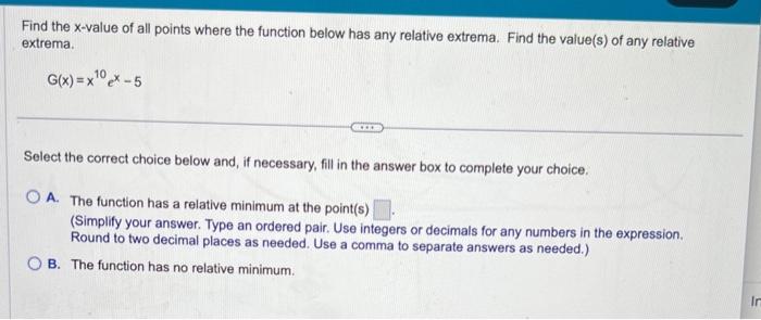 Solved Find the x-value of all points where the function | Chegg.com