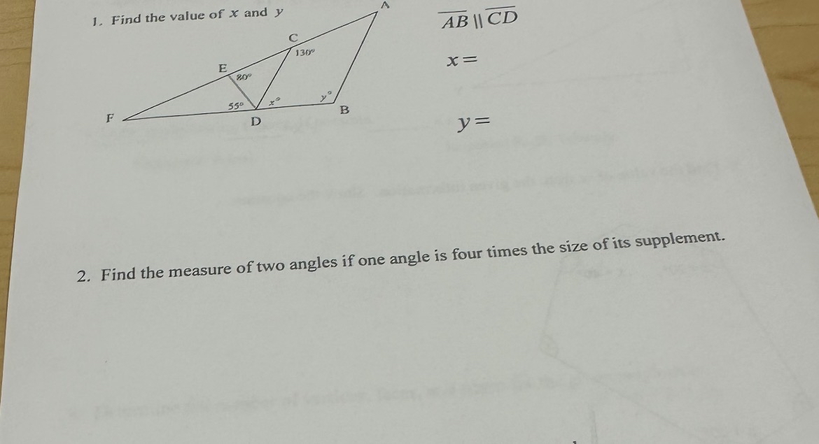 Solved rind the value of x ﻿and y|)/(b|x=y=Find the measure | Chegg.com
