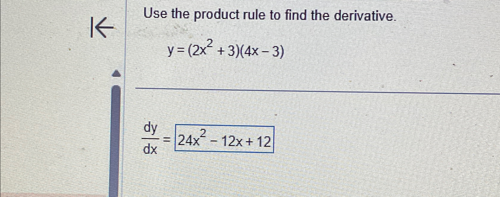Solved Use the product rule to find the | Chegg.com