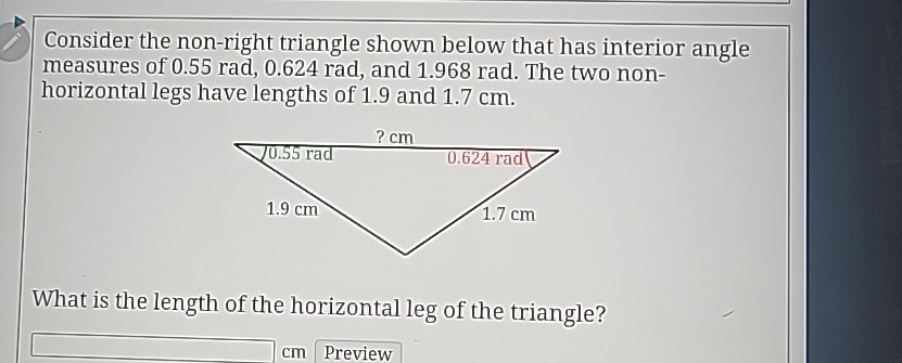 Solved Consider the non-right triangle shown below that has | Chegg.com