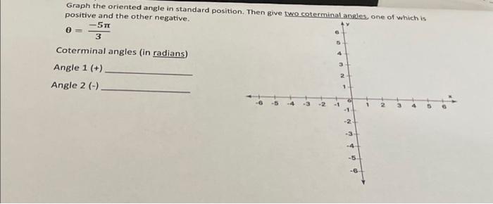 Solved Graph the oriented angle in standard position. Then | Chegg.com