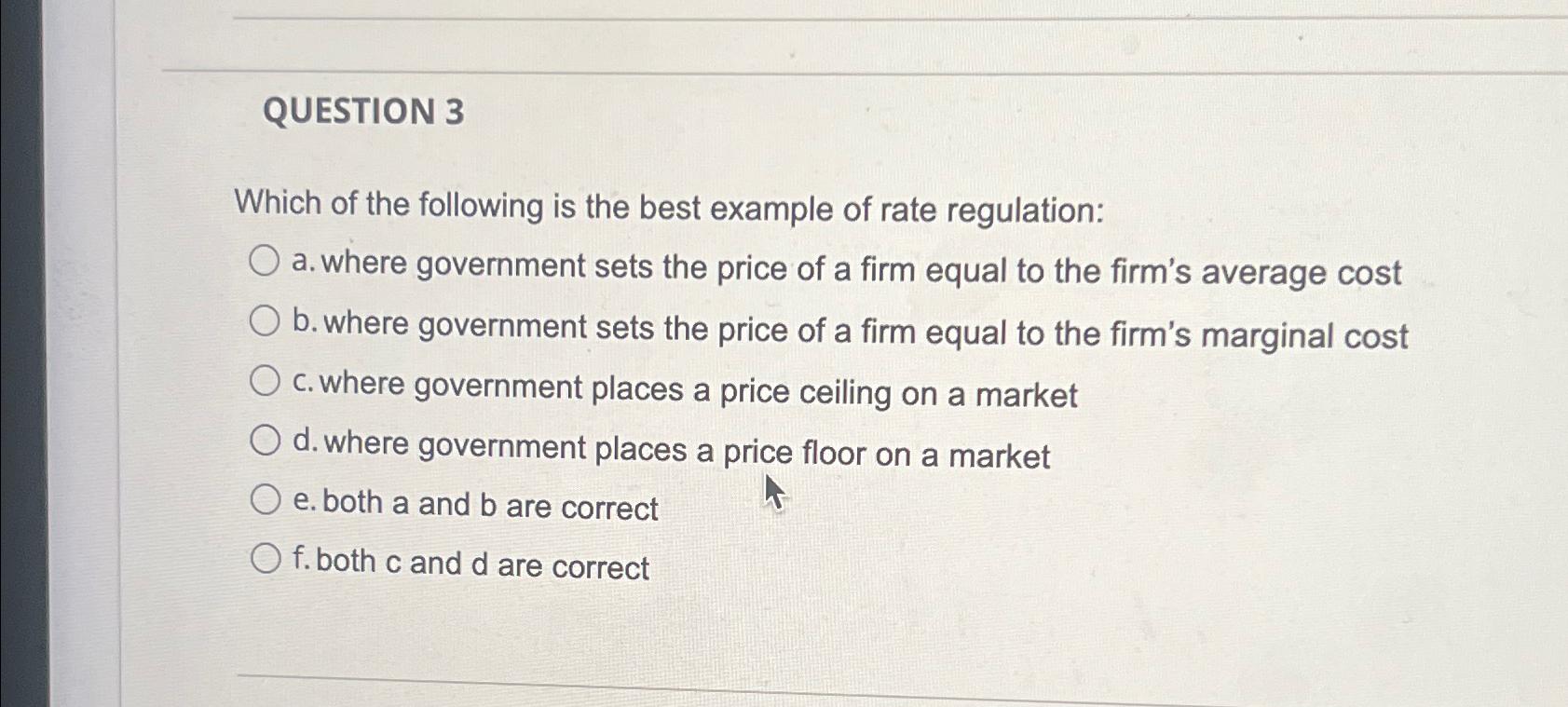Solved QUESTION 3Which of the following is the best example | Chegg.com