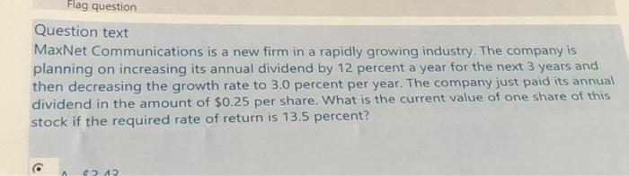 Solved MaxNet Communications is a new firm in a rapidly | Chegg.com