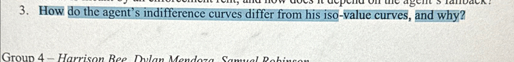 Solved How do the agent's indifference curves differ from | Chegg.com