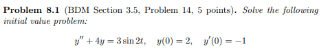 Solved Problem 8.1 (BDM Section 3.5, ﻿Problem 14, 5 | Chegg.com