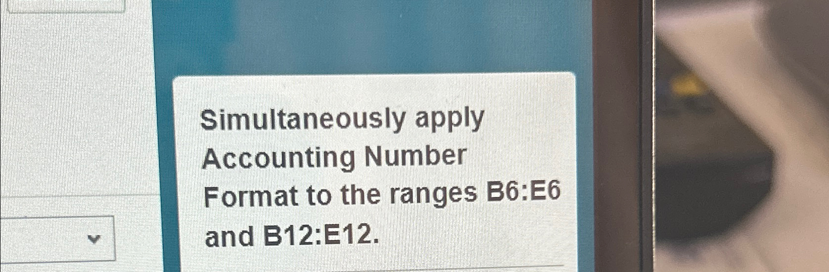 Solved Simultaneously apply Accounting Number Format to the | Chegg.com