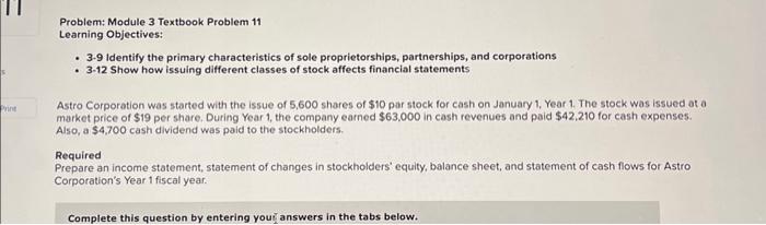 Solved Problem: Module 3 Textbook Problem 11 Learning | Chegg.com