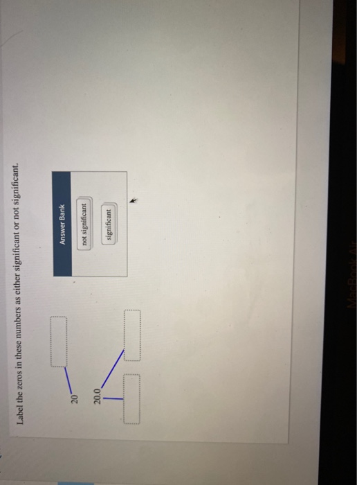 Solved Label the zeros in these numbers as either | Chegg.com