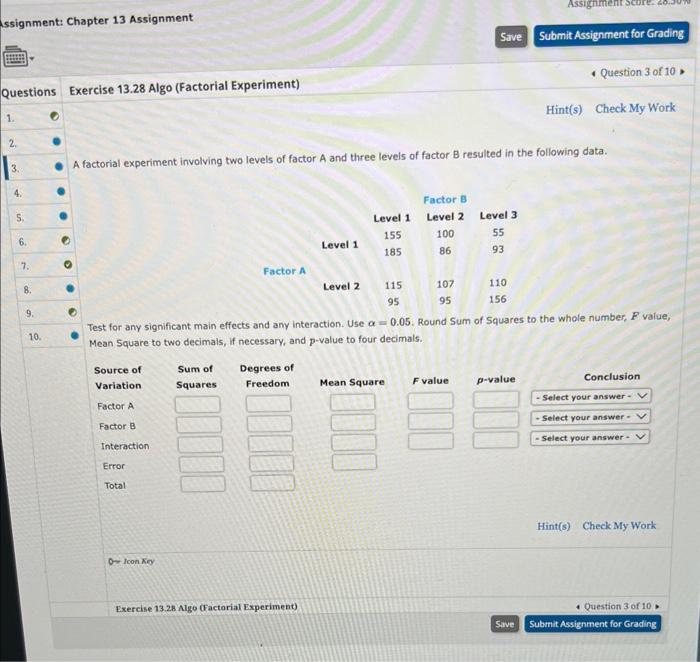 Solved issignment: Chapter 13 Assignment Questions Exercise | Chegg.com