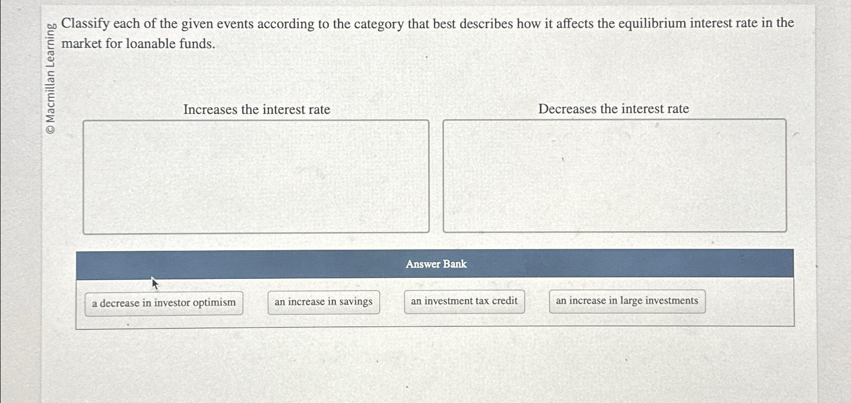 Solved Classify each of the given events according to the | Chegg.com