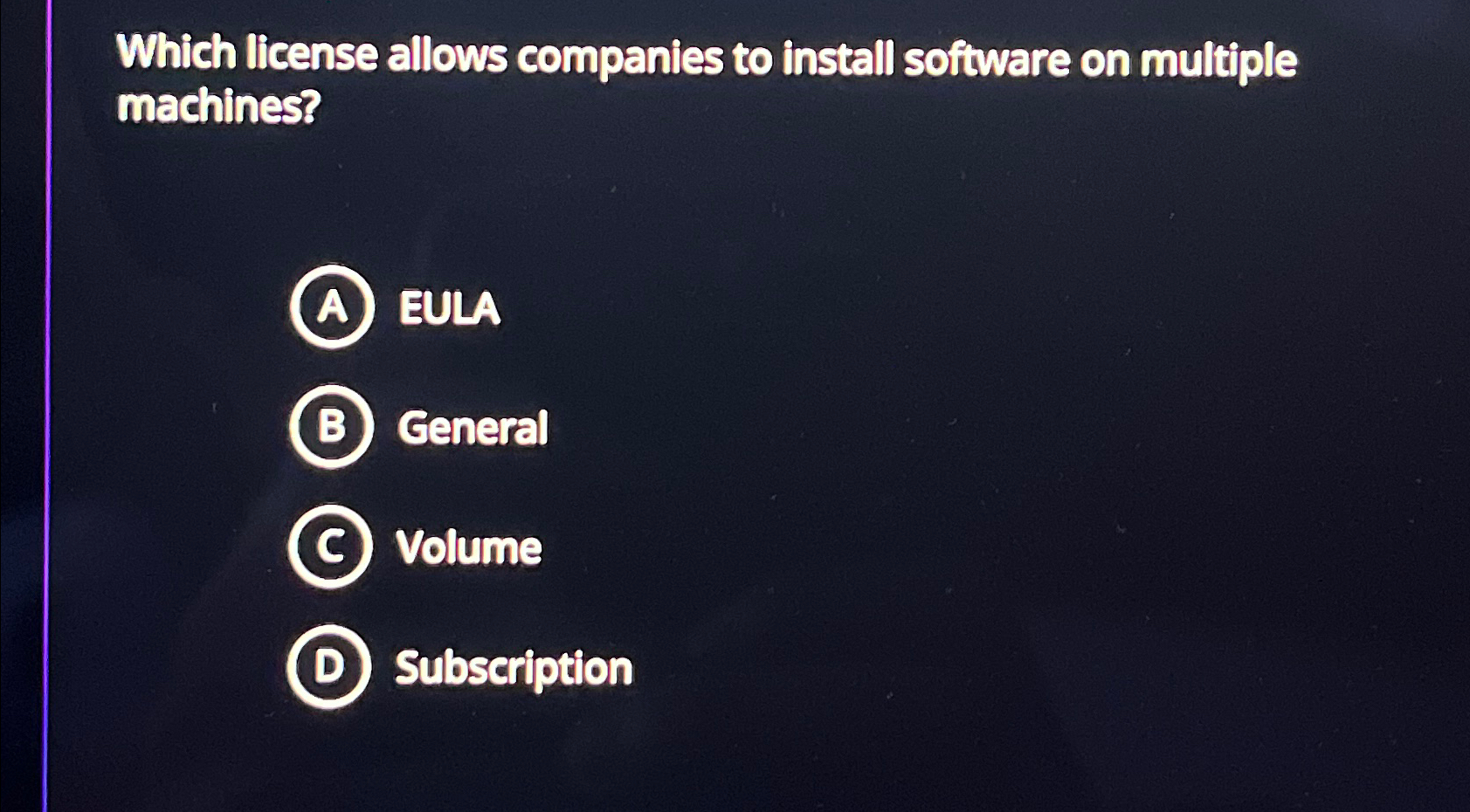 Solved Which license allows companies to install software on | Chegg.com