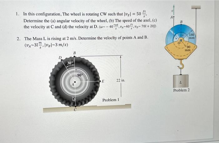 1. In this configuration, The wheel is rotating CW | Chegg.com