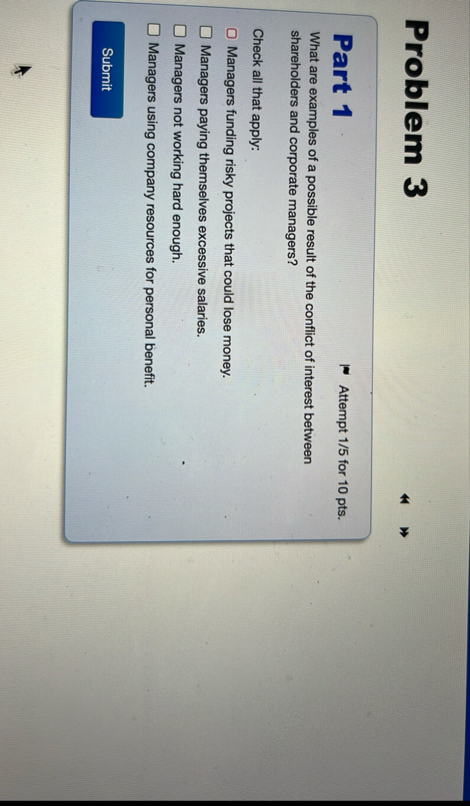 Solved Problem 3Part 1Attempt 15 ﻿for 10 ﻿pts.What are | Chegg.com