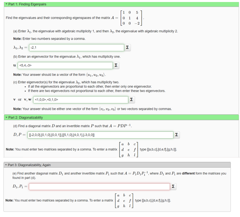 Solved Part 1: Finding EigenpairsFind the eigenvalues and | Chegg.com